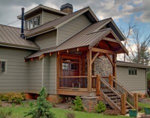 At Home magazine featured one of MoreSun's timber frame homes