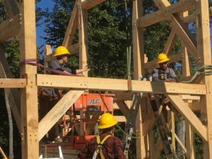 Raising a Timber Framed Community Barn - MORESUN